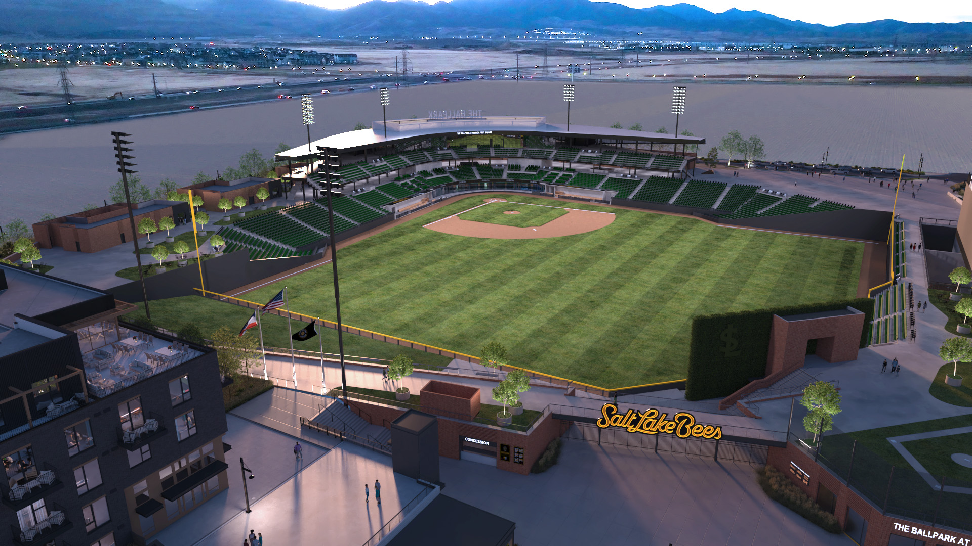 Salt Lake Bees Play First Game at New Hive – The Ballpark at America ...